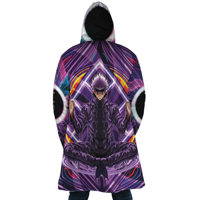 Trippy Gojo Satoru Jujutsu Kaisen Dream Cloak Coat - Jujutsu Kaisen Store