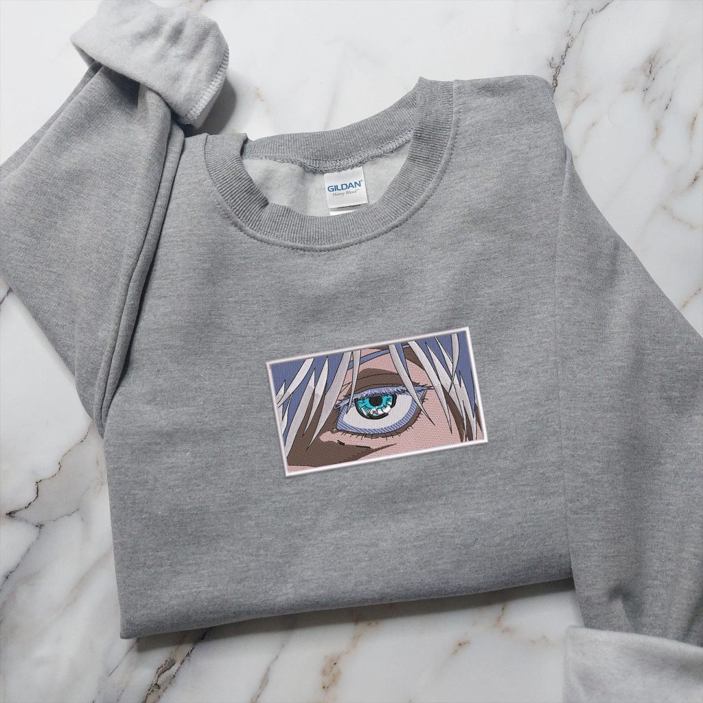 Gojo With His Eyes Jujutsu Kaisen Embroidered Clothing - Jujutsu Kaisen ...