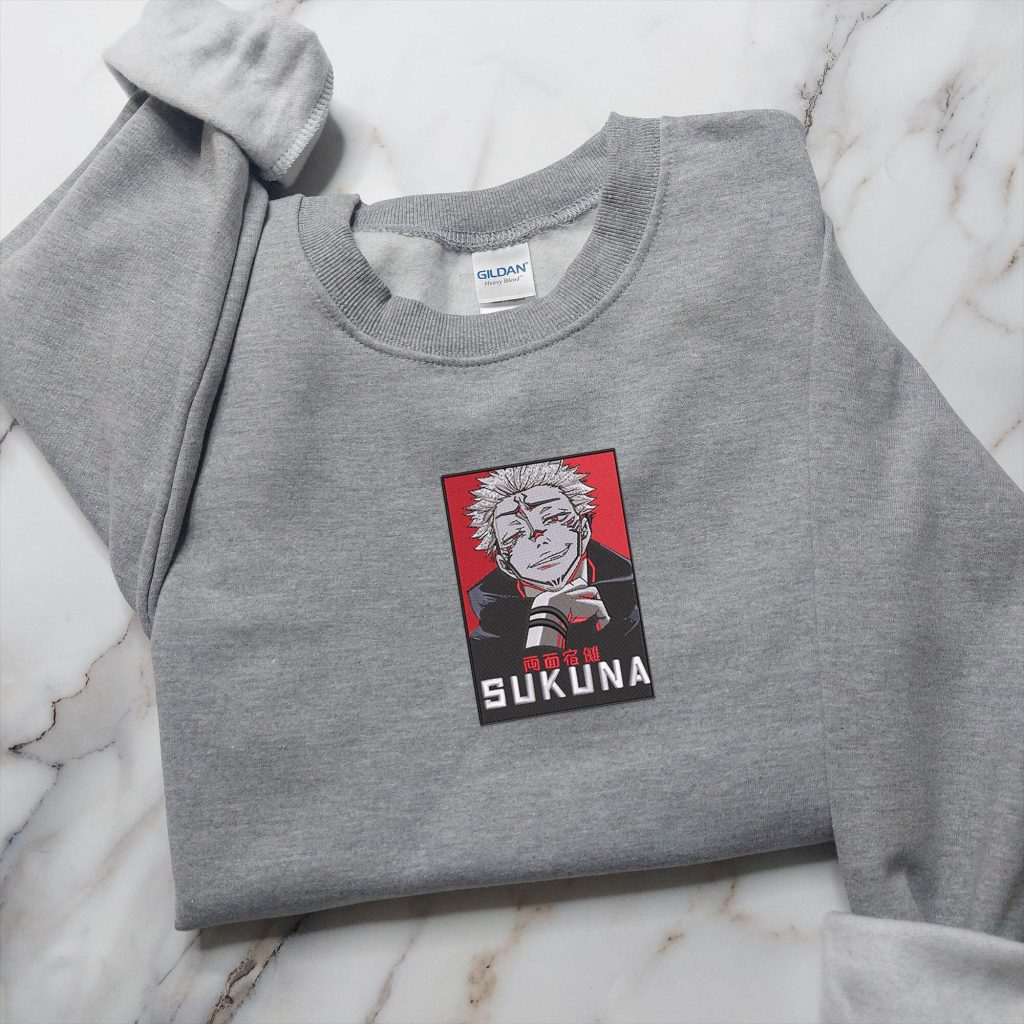 Sukuna In Jujutsu Kaisen Embroidered Clothing - Jujutsu Kaisen Store