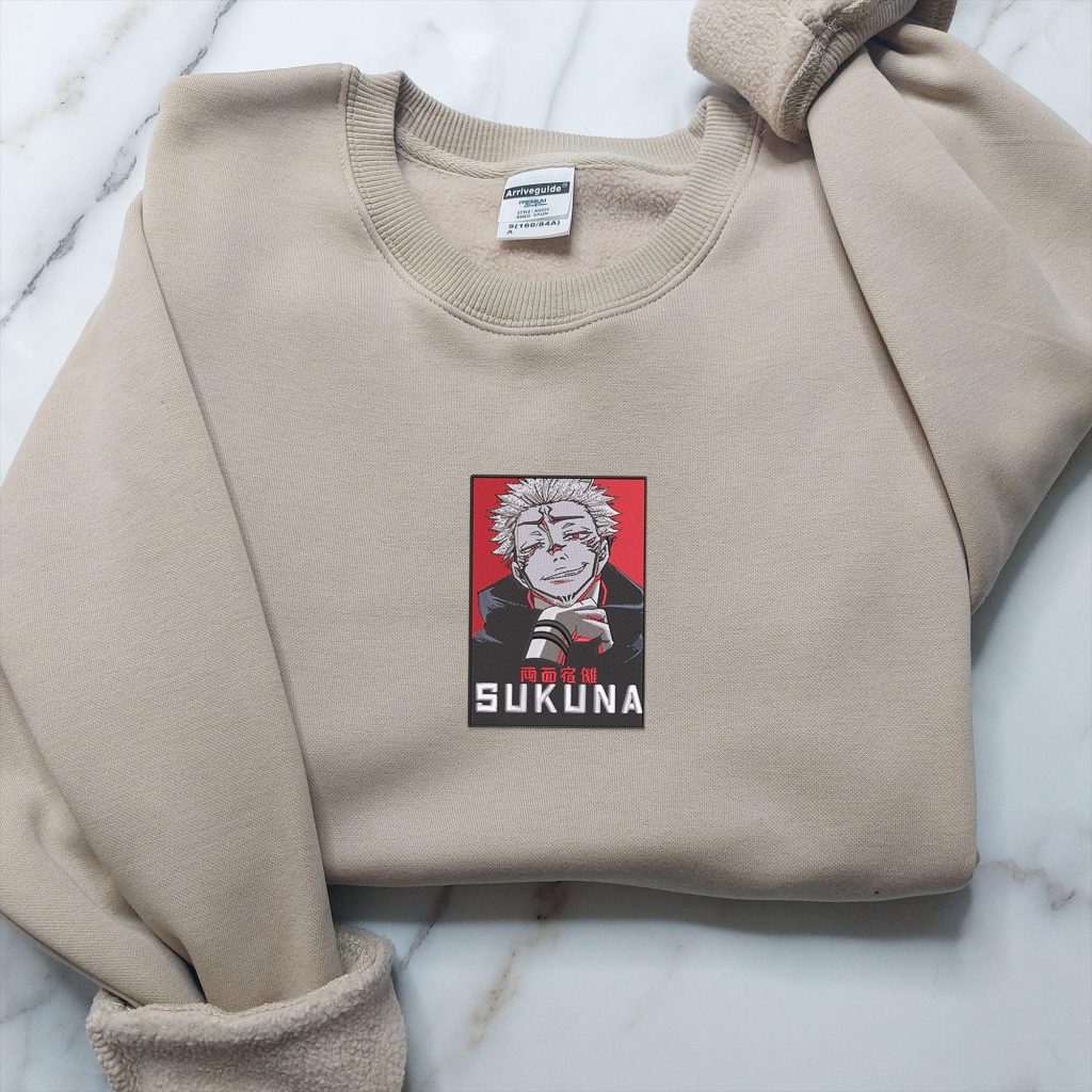 Sukuna In Jujutsu Kaisen Embroidered Clothing - Jujutsu Kaisen Store